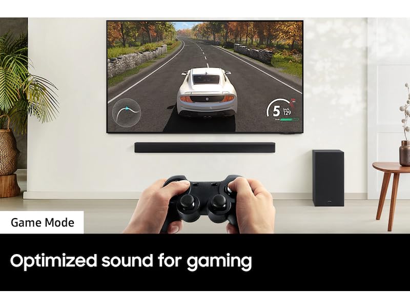 SAMSUNG HW-B43M 2.1ch Soundbar, Bluetooth Multi Device Connection, Wireless Surround Sound Compatible w/Dolby Audio (2022)