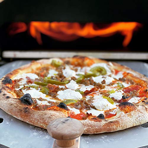 Bertello Outdoor Pizza Oven + Pizza Peel + Weatherproof Cover + Therm - Combo
