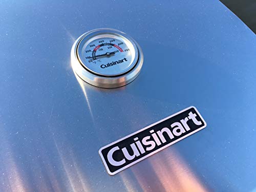 CUISINART Grill Modified for Pontoon Boat with Arnall's Stainless Grill Bracket Set + Chef Professional Featuring Full Stainless-Steel Construction