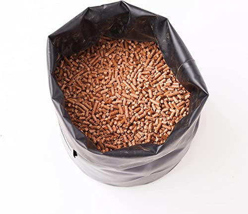 TOUSBACC 20 LBs Fuel Pellet Storage Bag, Wood Pellet Storage pocket,Waterproof storage container for Charcoal, Grill, Campping, Outdoor