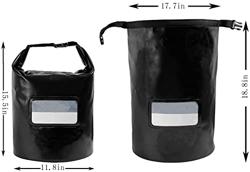 TOUSBACC 20 LBs Fuel Pellet Storage Bag, Wood Pellet Storage pocket,Waterproof storage container for Charcoal, Grill, Campping, Outdoor