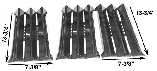 bbqGrillParts Stainless Steel Heat Shield for Kenmore 141.16221 Grill Models- 3Pack