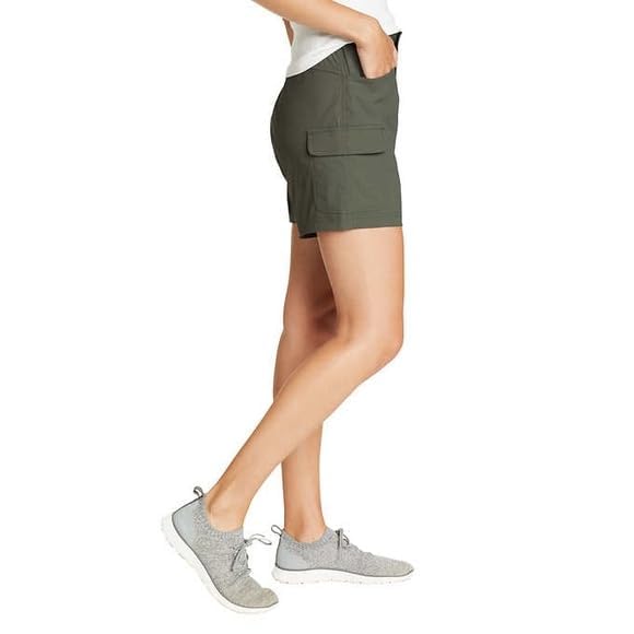 Eddie Bauer Ladies UPF 50+ Sun Protection Summer Trail Short | Green,14