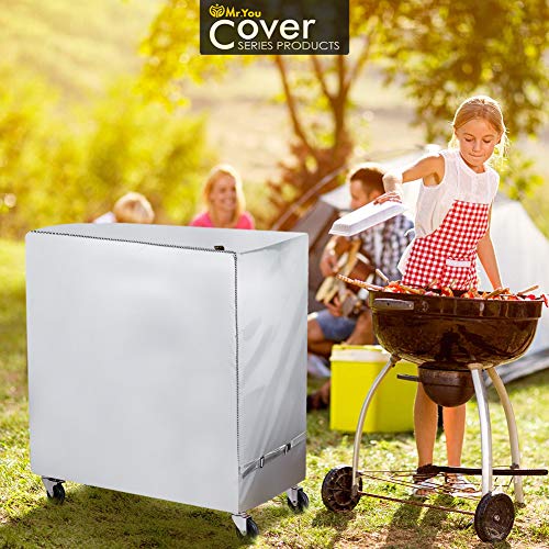 Mr.You Cooler Cart Cover - Universal Fit for Most 80-100 QT,Waterproof Thickened Fabric,Rolling Cooler (Patio Cooler,Beverage Cart, Rolling Ice Chest) Protective Cover