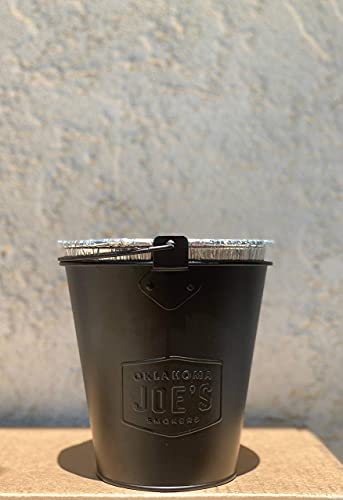 (15 Pack) Grease Bucket Liner Compatible with Pit Boss Grills 67292 Foil, Oklahoma Joe's 9518545P06, Rec Tec Large Bucket & Other Grill Bucket Accessories l 6.3β x 6.0β l Disposable Aluminum