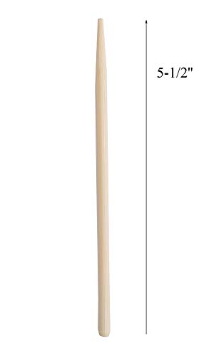 Yesland 1000 Pack Candy Apple Sticks - 5.5 Inch 5mm Sturdy Bamboo Sticks for Caramel - Wooden Skewer Sticks for BBQ, Corn Dog, Corn Cob, Cookie, Lollipop & Kabob