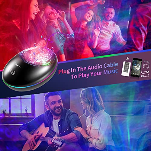 esonstyle LED Night Light for Kids, Ocean Wave Projector with Music White Noise/Timer/Bluetooth Speaker Remote Control,Galaxy Lights Projector for Bedroom/Room Decor