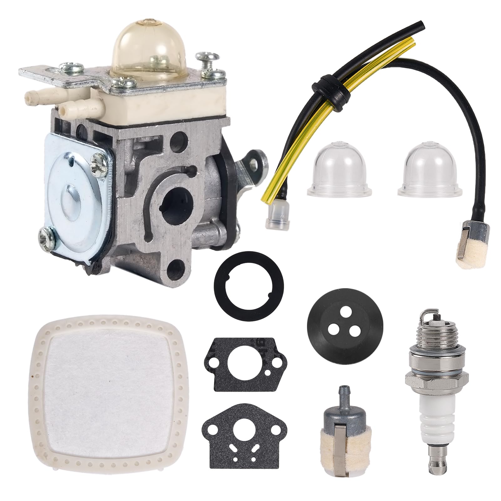 Mikatesi A021004700 PB-2520 Carburetor Kits for Echo PB-2520 PB2520 PB 2520 Leaf Blower, Replaces Part A021000722 A021000723, with A226002160 Air Filter