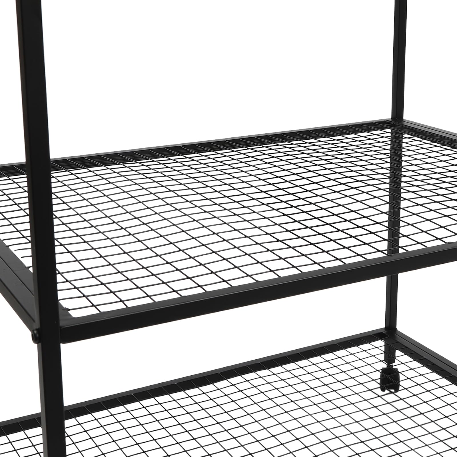 Ghankopd Outdoor Grill Cart Double-Shelf Movable Cooking Table,Outdoor Dining Cart with Storage and Spice Rack for Kitchen or Backyard Patio Indoor(33.46" L×19.49" W) (Style-B)