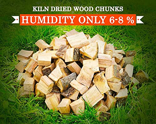 Fire Starter 60+ pc XXL Size - Сharcoal fire Starters - Better Than Lighter Cubes and Firestarter Squares and Zorestar Apple Wood Chunks - 10-12lb of Smoking Wood for Grilling and BBQ