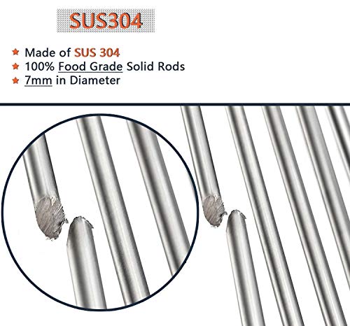 Dongftai (3-Pack 19 1/4" Inch Stainless Steel Cooking Grid Replacement Parts for Traeger 34 and Pit Boss Pellet Grills (Traeger 34 and Pit Boss 1000XL 1100pro Series)