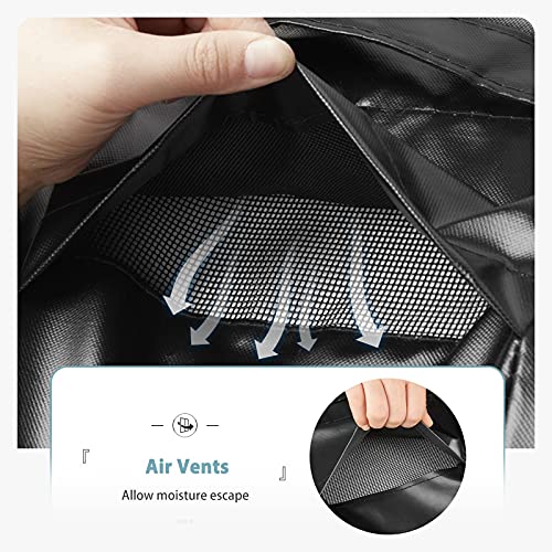 SHINESTAR Grill Cover for Char-Griller E1224, 2121, Kingsford Barrel Charcoal Grill 30", Heavy Duty Waterproof Smoker Cover, Special Zipper Design