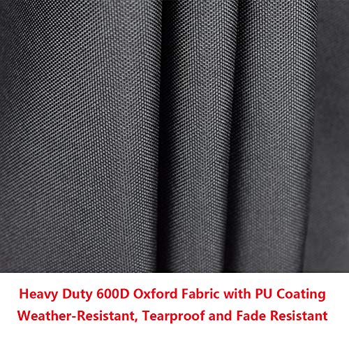 Mini Lustrous Built-in Grill Cover Compatible with Blaze 32 Inch 4-Burner Gas Grill, Water-Resistant Island BBQ Grill Top Cover, Black
