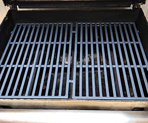 GASPRO 7637 Grill Grates Replacement for Weber Spirit 200 Series, Spirit E-210 S-210 (Front-Mounted Control), Heavy-Duty Cast Iron, 17.5 x 10.2 Inch, 2-Pack