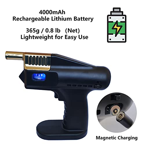 XUORUCYOS Cocktail Smoker Kit, Handheld Smoked Bubble Gun,Smoke Generator Tool, Herb Extract Essential Oil Smoker, USB Charging Bubble Gun for Cocktail Drink,Whiskey,Meat, Pizza and Food Cooking