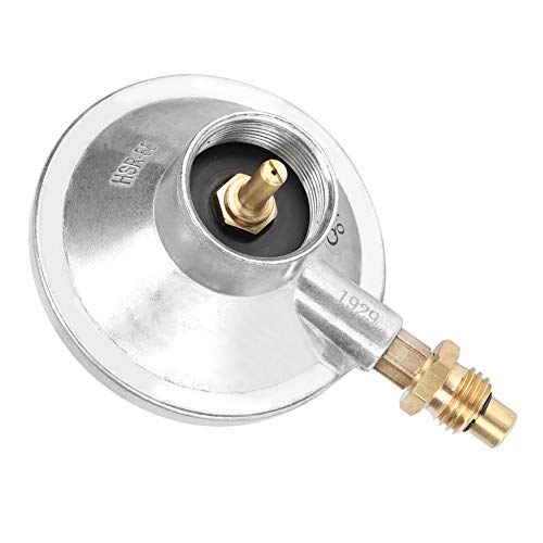 Omabeta Zinc Alloy 1"-20UNF Propane Gas Low-Pressure Adjustable Regulator Control Valve BBQ Grill Propane Regulator Valve Propane Gas Grill Control Valve Table Top Regulator