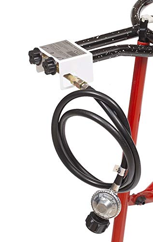 Mabel Home 6 Feet Low Pressure Propane Regulator with CSA Certified LPG Hose Most LP Gas Grill, Heater and Fire Pit Table, 3/8 Female Flare Nut