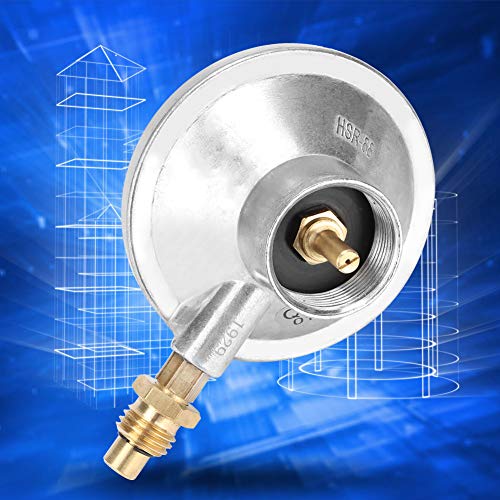 Omabeta Zinc Alloy 1"-20UNF Propane Gas Low-Pressure Adjustable Regulator Control Valve BBQ Grill Propane Regulator Valve Propane Gas Grill Control Valve Table Top Regulator