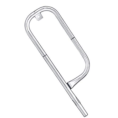 Outspark BBQ Parts Grill Burner, Gas Barbeque Accessories for Weber Q100 Q120 Q1000, Q1200, Baby Q Grill, Stainless Steel, 1 Pack 17 inch