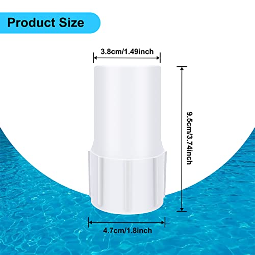 1-1/2 Inch Pool Vacuum Hose Cuff Replacement Swimming Pool Cuff Vacuum Hose Threaded Cuff pool hose rubber cuff for Spiral Wound Vacuum Hose Repair Hose Ends Connect Vacuum Skimmer Inlet Hole 2PCS