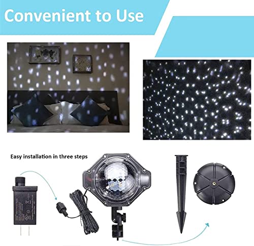 UPODA LED Snowfall Projector Lights Outdoor Christmas Snowfall Light Waterproof with Wireless Remote for Garden House Xmas, Valentineās Day, Wedding, Parties