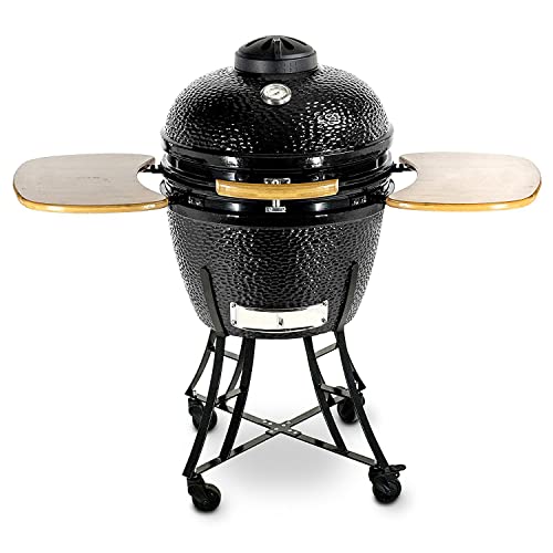 Dracarys Charcoal Kamado Cast Aluminum Top Vent Chimney for Vision Grills Classic B Series 18 Inch Pit Boss 71220, 71240
