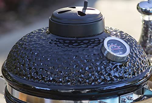 Dracarys Charcoal Kamado Cast Aluminum Top Vent Chimney for Vision Grills Classic B Series 18 Inch Pit Boss 71220, 71240