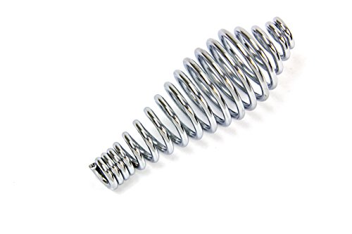 Spring Stove Handle, Chrome Finish, tapered at one end. Max Diameter: 1-1/2", Length: 4-1/4", Fits 3/8" rod. For use with BBQ Grills, Smokers, Furnaces, Coal/Wood/ Pellet Stoves, Boilers.