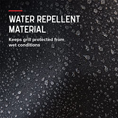 Nexgrill Premium Polyester Heavy Duty Quality Build Outdoor Cooking Flat Top Barbecue Griddle Cover, Durable, Water Resistant, with Adjustable Strap, fits 42" Flat Top Griddle, Black