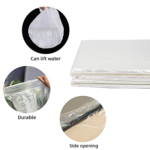 Disposable Sauna Sheeting Blanket Liners Plastic Sheeting Body Wrap ,Used Inside a Far Infrared Sauna Blanket Sauna Blanket Accessories for Beauty Salon Spa Sauna Room Body (Thicken 50 Pcs)