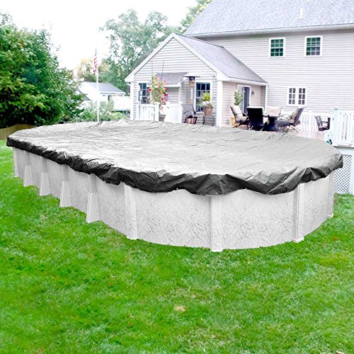 Pool Mate 551632-4 Heavy-Duty Silverado Winter Pool Cover for Oval Above Ground Swimming Pools, 16 x 32-ft. Oval Pool