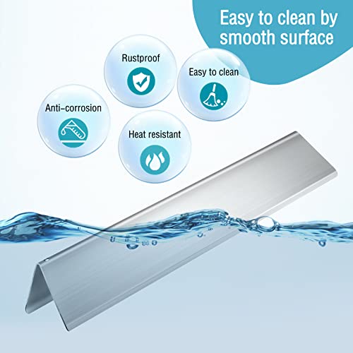 15.3 Inch 7635 Flavorizer Bars for Weber Spirit 200 Series Gas Grills,Heat Plates for Weber Spirit E210/S210, Spirit E220/S220 with Front Controls Panel,3 Pack