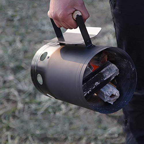 TOTOU Barbecue Tools Fast Charcoal Ignition Barrel Carbon Stove Outdoor Barbecue Fire Bamboo Chimney Starter