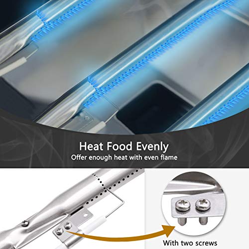 Criditpid Replacement Parts for Nexgrill 720-0830H 720-0830D, Members Mark 720-0830F, BHG 720-0783H Grill, Heat Plate Shields Grill Burners Igniter for Nexgrill 4 Burner 720-0830H Home Depot