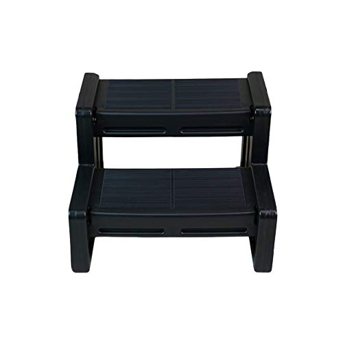 Vinyl Works 22 Inch Junior Resin Multi Purpose Home Garden Garage Spa and Hot Tub Steps, Black