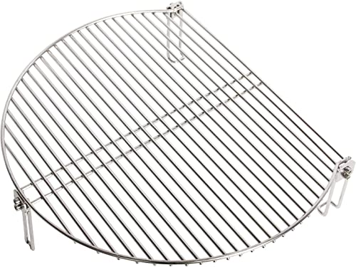 QQPOLE Stack Rack Stainless Steel Grill Extender for XL Big Green Egg, Kamado Joe, Vision Grills,22" or Bigger Diameter Grill…