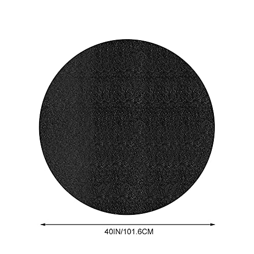 Yuhoo Round Fire Pit Mat, 40 inch Patio Fireproof Mat, Fireproof Pad Heat Deflector BBQ Floor Protective Mat, Reusable Deck Protector for Wood Burning&Gas Fire Pit Pad, BBQ Smoker(Size:40inch)