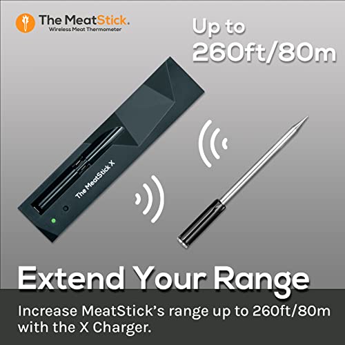 MeatStick X Duo Bundle | 2-Probe Package | Wireless Meat Thermometer with Bluetooth | 260ft Range | for BBQ, Kitchen, Smoker, Air Fryer, Deep Frying, Oven, Sous Vide, Grill, Rotisserie
