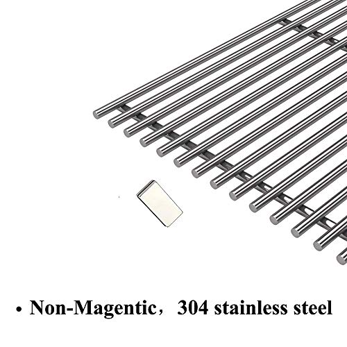Votenli S6019C (3-Pack) 18 3/4" x 9 13/16" Each SUS304 Cooking Grid Grates for Kitchen Aid 720-0727, 720-0745, 720-0745A, 720-0819 Master Forge GCP-2601 Nexgrill 720-0745, 720-0745A