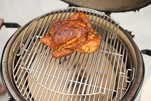 Aura outdoor products Stack Rack Grill Extender for Big Green Egg, Kamado Joe, Vision Grills and More!