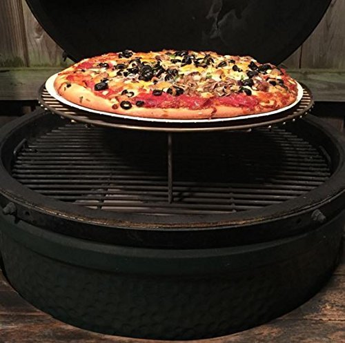 Aura outdoor products Stack Rack Grill Extender for Big Green Egg, Kamado Joe, Vision Grills and More!