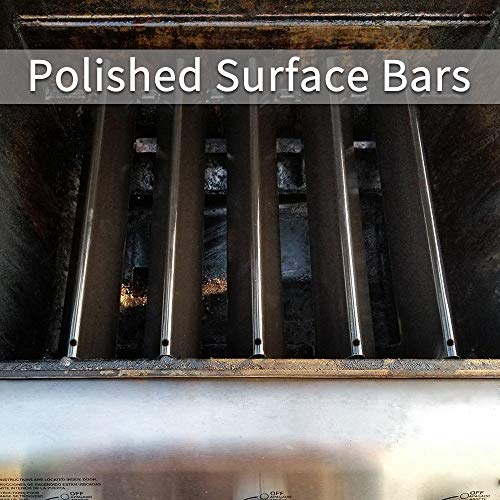 X Home 17.5-Inch Heavier Flavorizer Bars Replacement for Weber Genesis E-310 E-330, Genesis 300 Series with Front-Mounted Control (NOT Fit for Genesis II), Porcelain-enameled, 5-Pack