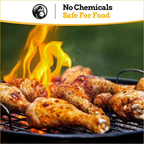 Mountain GRILLERS Natural Firelighters - Fire Starters for Wood Burner Log Burner Fireplace Pizza Oven BBQ - Indoor & Outdoor Brick Eco Fire lighters