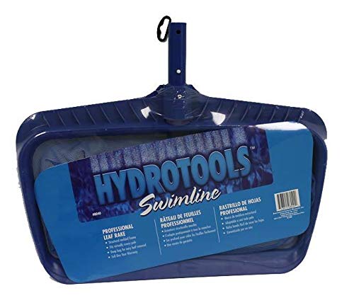 HydroTools 8040 Swimming Pool Deep Bag Leaf Rake Net w/ 5-15' Telescopic Pole