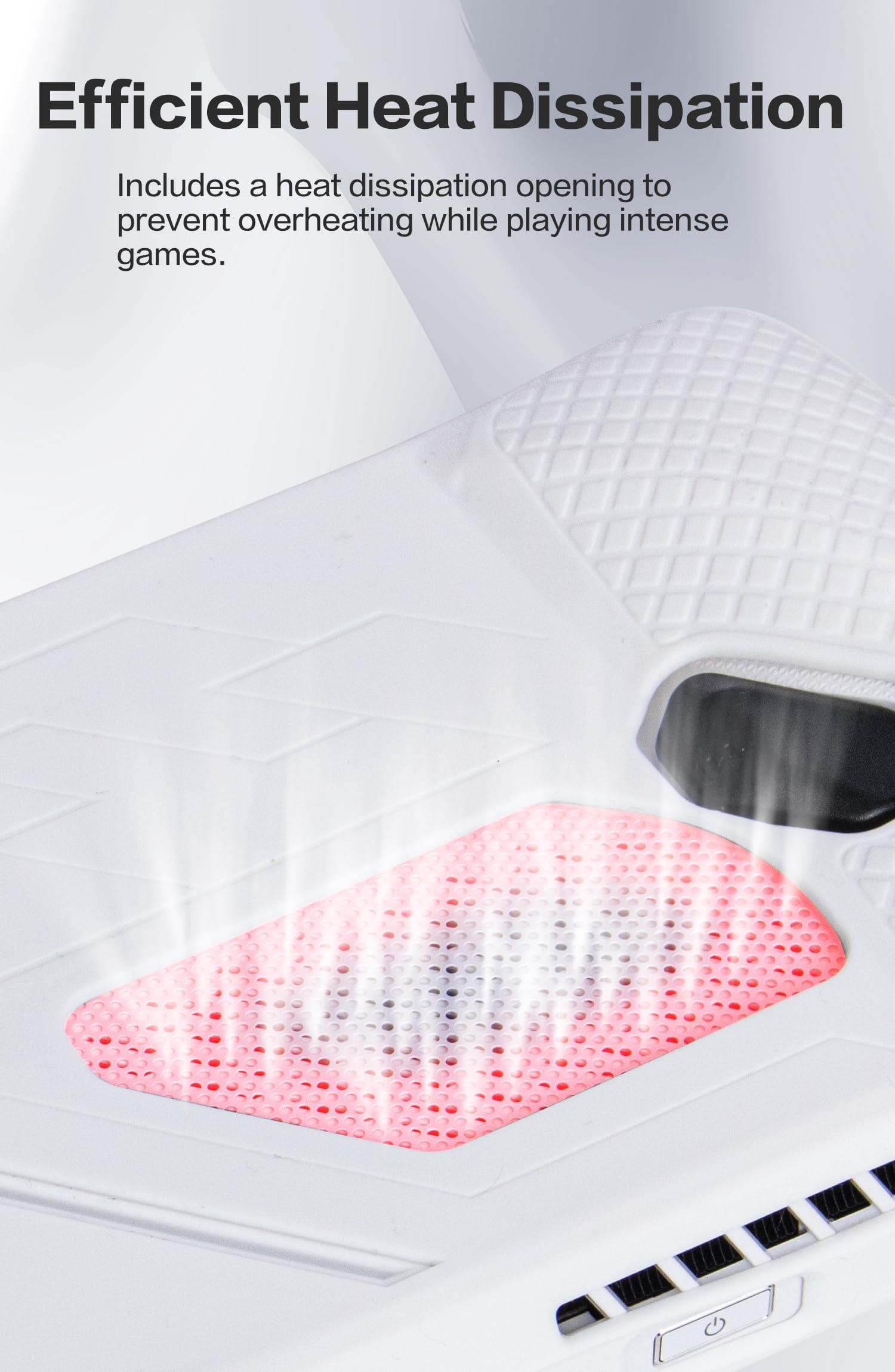 Silicone Case for ROG Ally, Protective Case for ROG Ally with Tempered Glass Screen Protectors, Dust-Proof Net, Joystick Protectors and 3.1 Adapter - White