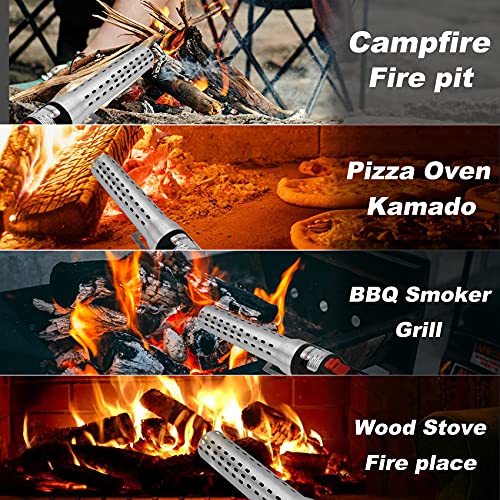 Skyflame Electric Charcoal Fire Starter and Lighter with Built-in Blower | Indoor Outdoor BBQ Smoker Grill Starter - Super Quick Electro Torch Ignites Briquettes Wood for Fireplace and Fire Pit