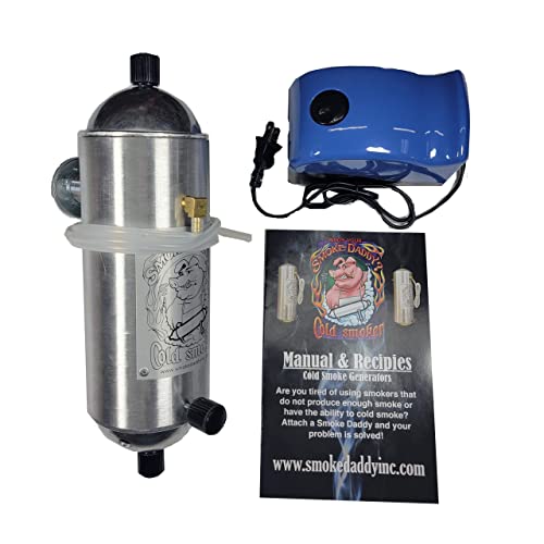Smoke Daddy Big Kahuna Hot Or Cold Smoke Generator | BBQ accessories Works With Any Outside BBQ Grill | Electric Smoker Pellet Accessory | Add Your Favorite blend Of Wood Chunks, Wood Chips, Or Pellets To The Smoke Generator To Customize Your Smoke Profil