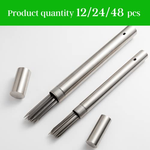 Killer's Instinct Outdoors Flat Metal Grilling Skewers Wider Thicker Stainless Steel Reusable BBQ Sticks Barbecue Skewers 14’’0.16’’0.05’’ Set of 24 Barbecue Sticks Metal Kebab Skewers For Grilling