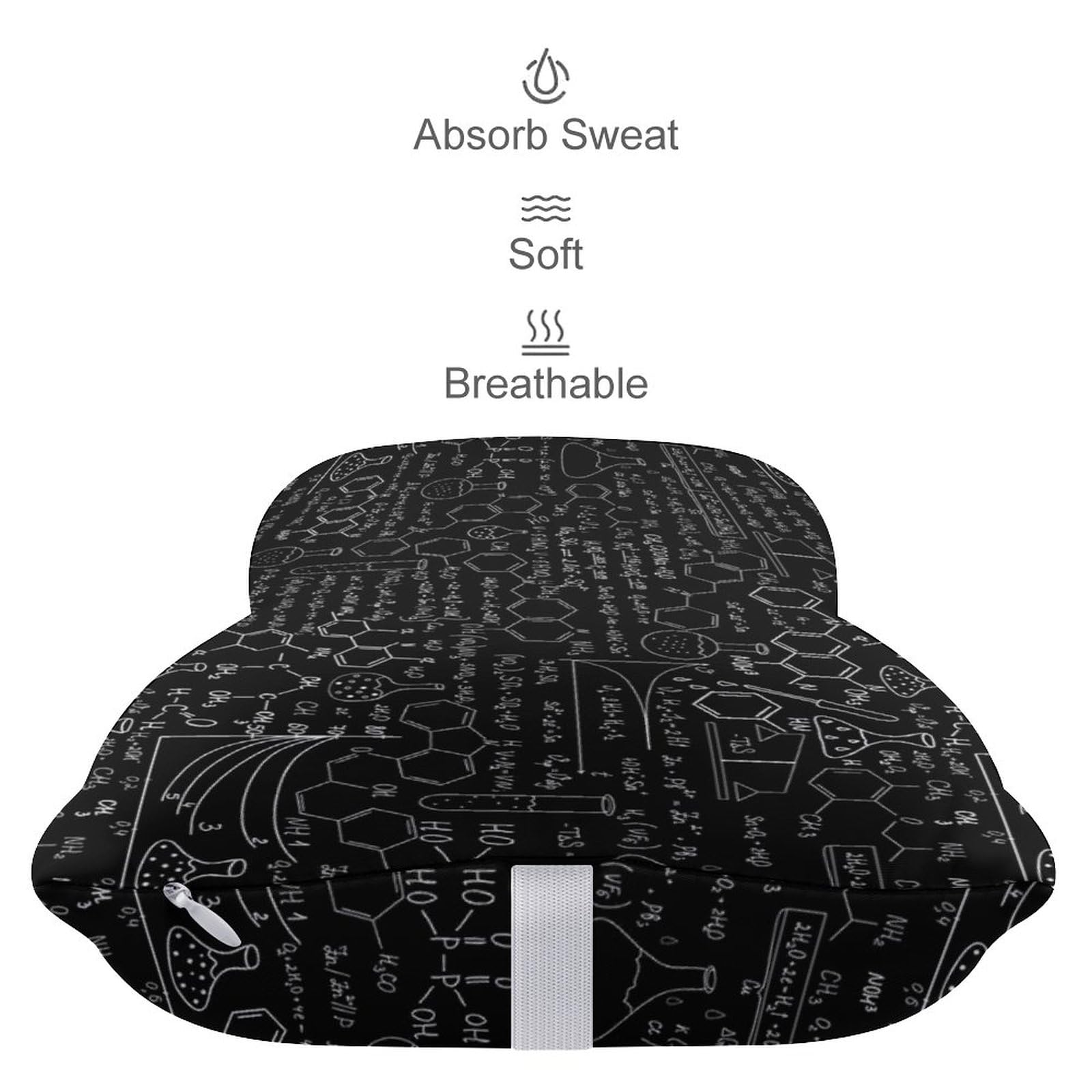 JZDACH Car Neck Pillow Memory Foam Head Rest Support Cushion Compatible with Chemistry Formula for Travel Car Seat, Boys Gaming Office Chair,Travel Portable Pillow