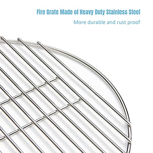 KAMaster 17" BBQ High Heat Stainless Steel Charcoal Fire Grate Fits for XL Big Green Egg Fire Grate and Weber Grill Parts Charcoal Grate Replacement Accessories(17") …
